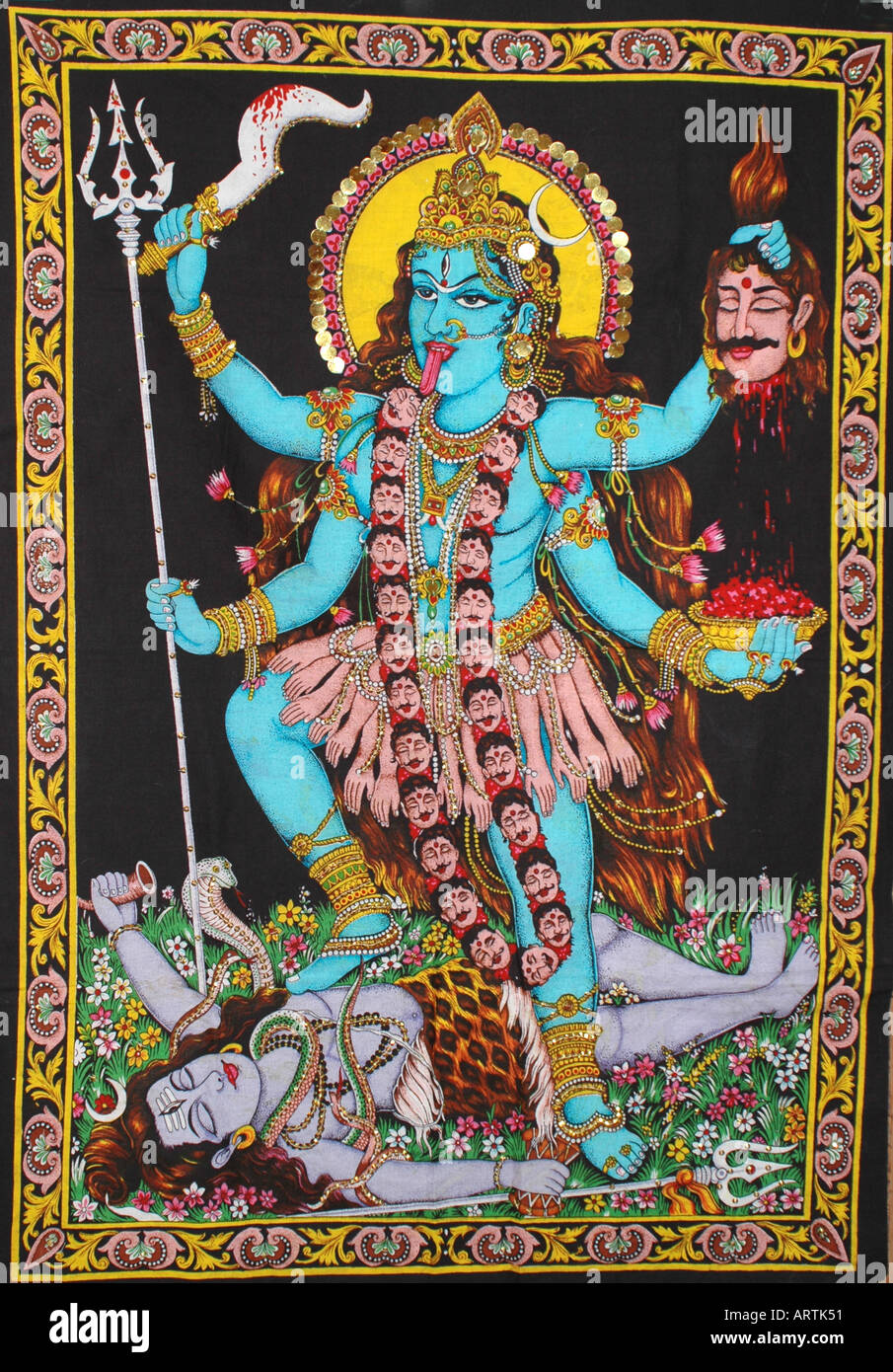 Indian Goddess Kali Stock Photo: 5264208 - Alamy