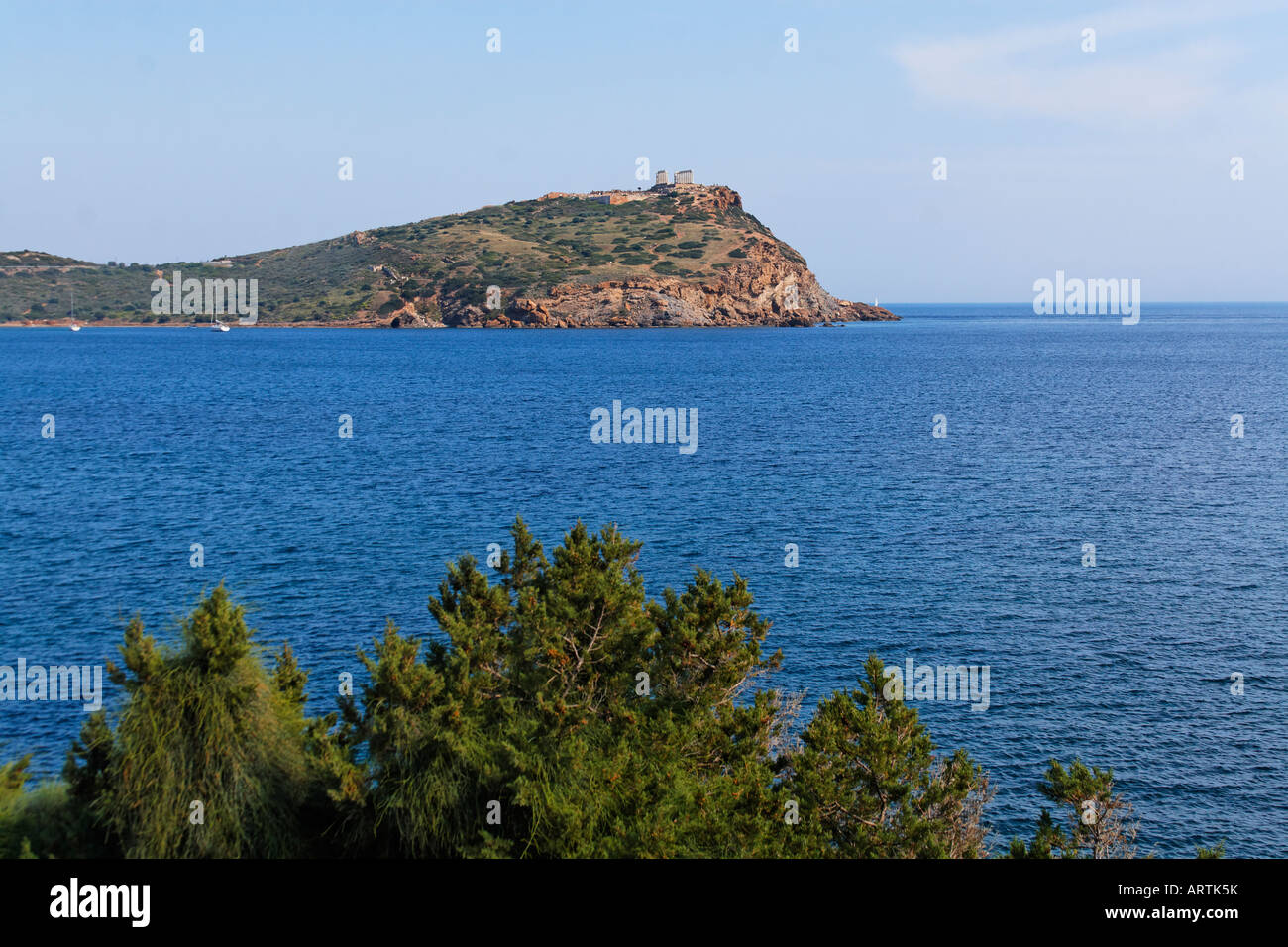 Poseidon Temple, Kap Sounion, Greece Stock Photo - Alamy
