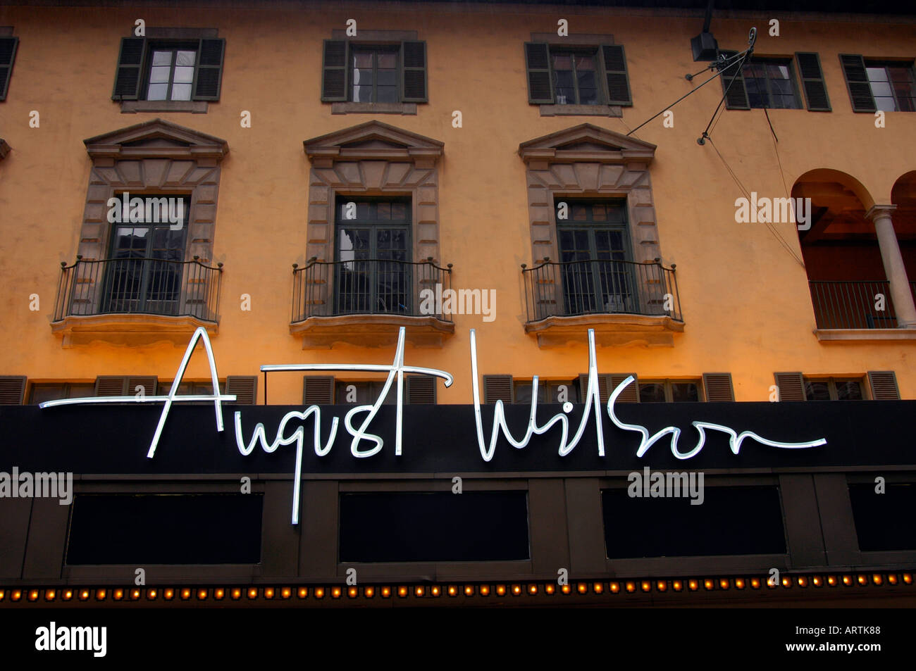 August Wilson Broadway Theater Stock Photo - Alamy