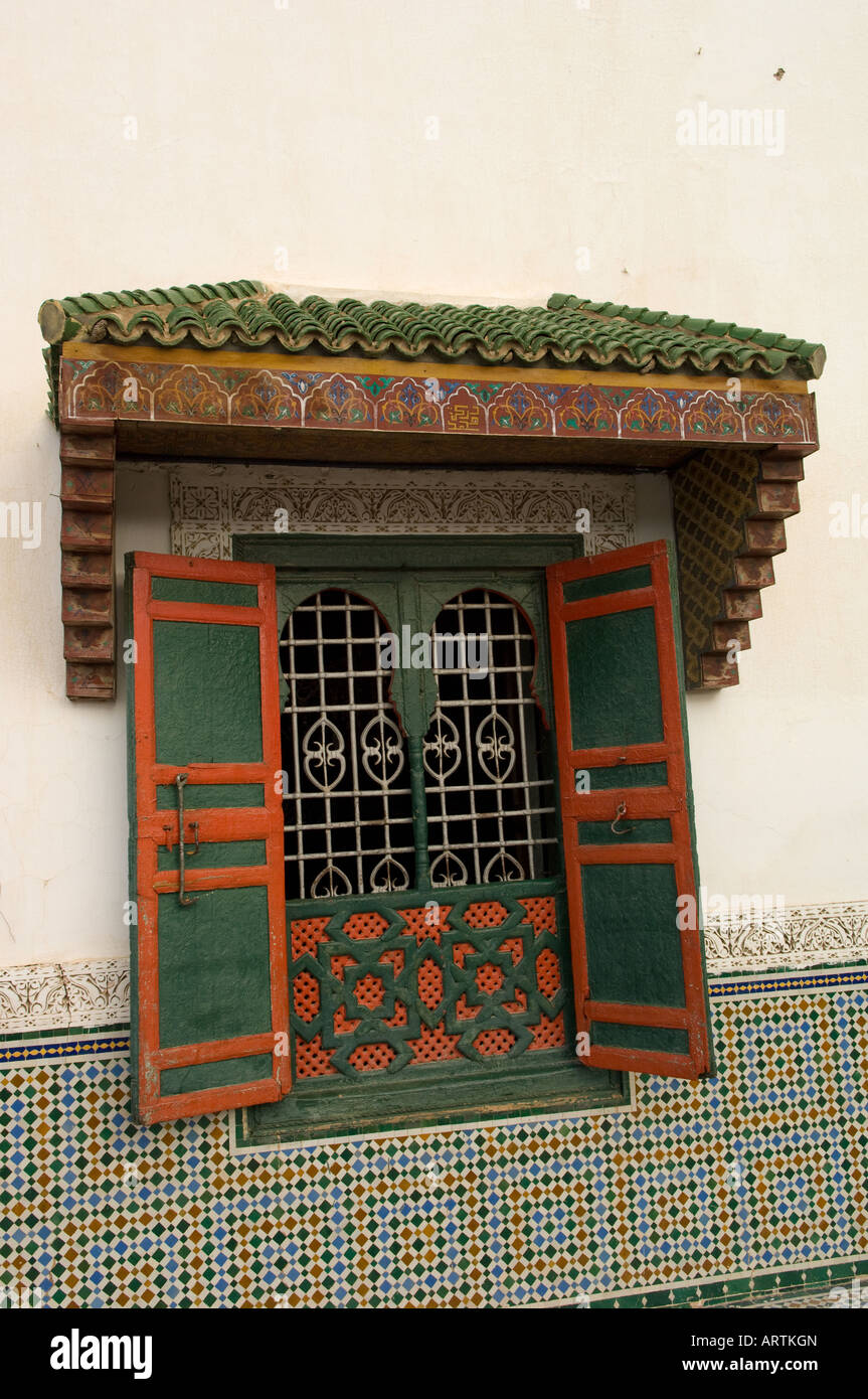 Typical Morrocan Window in Mosque Stock Photo - Alamy