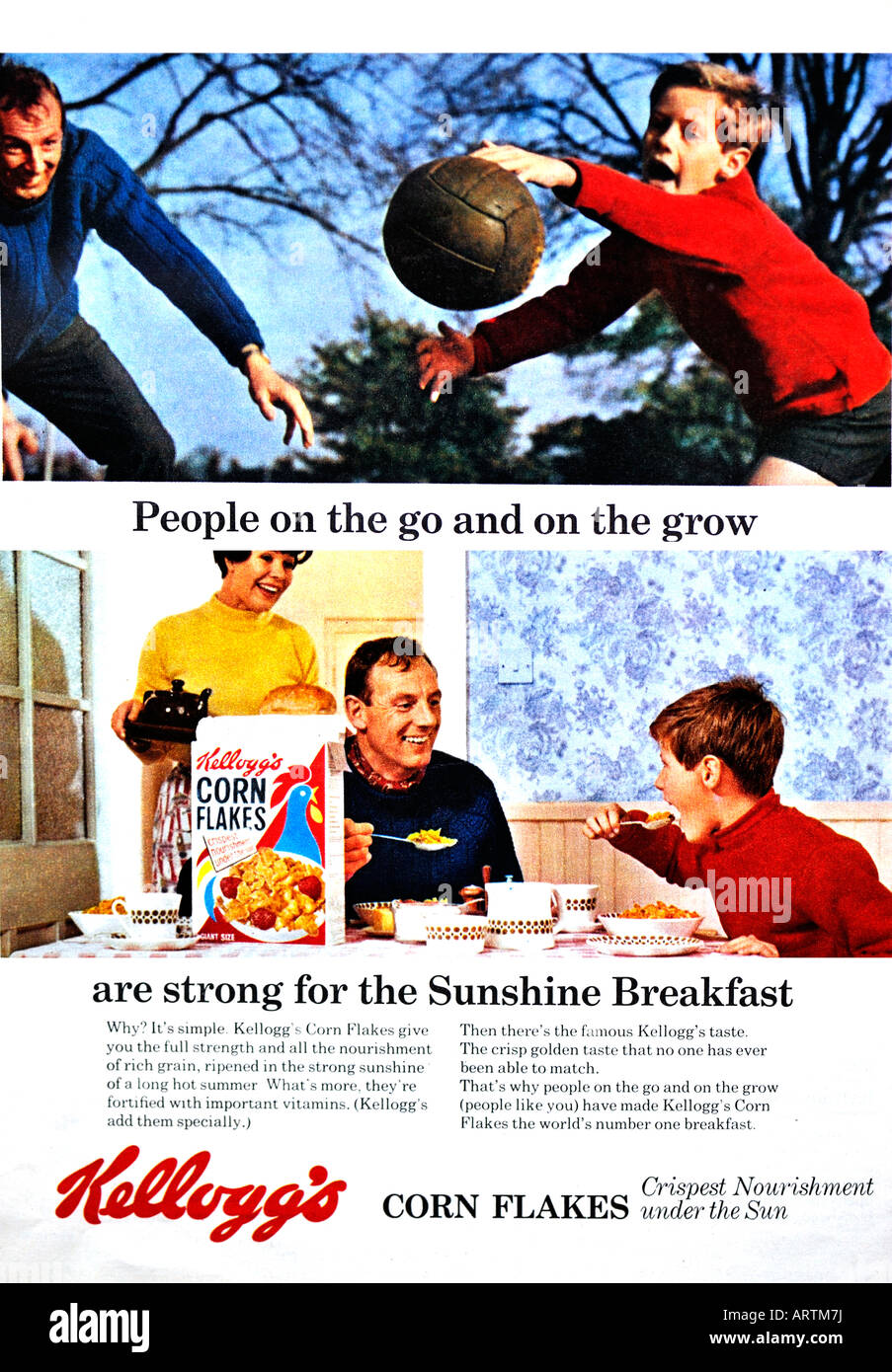 1960s Kellogg's Cornflakes Corn Flakes breakfast advertisement cereal ...