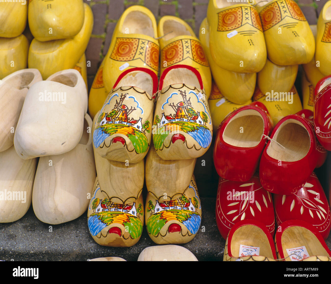 Dutch traditional wooden shoes Clogs Netherlands Stock Photo - Alamy