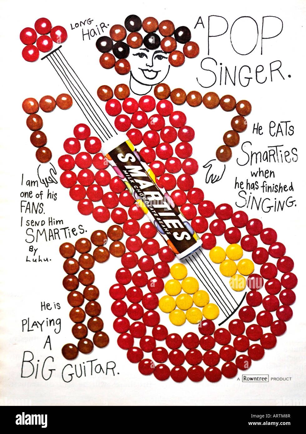 1960s Smarties by Rowntree advertisement FOR EDITORIAL USE ONLY Stock ...