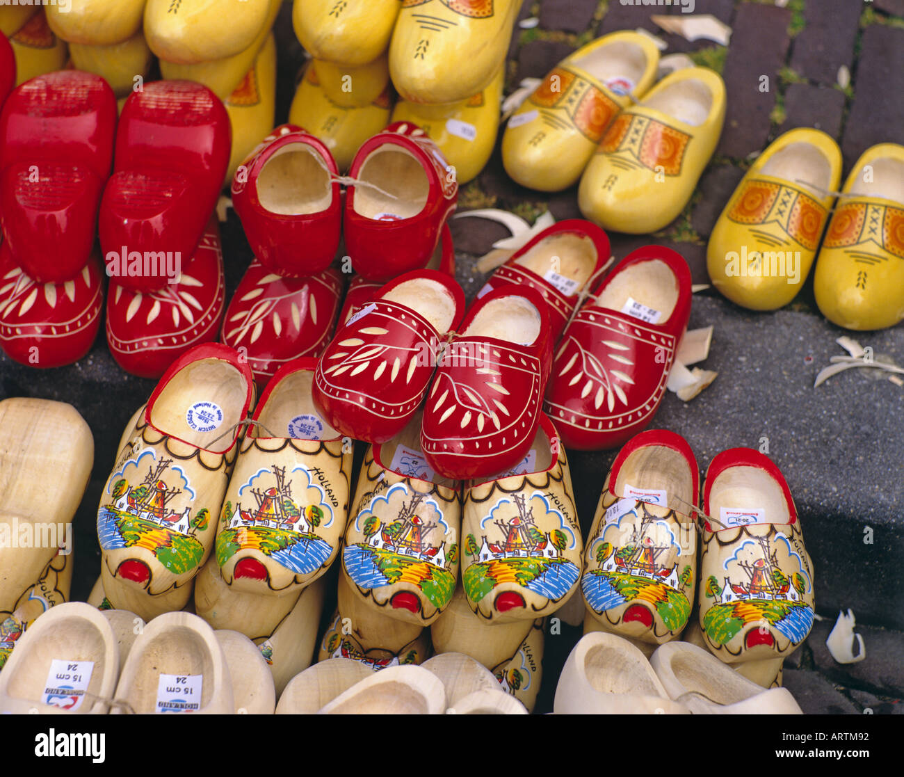 Dutch traditional wooden shoes Clogs Netherlands Stock Photo - Alamy