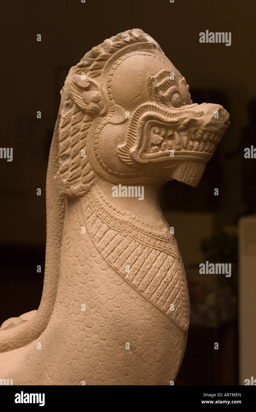 Khmer Angkor period sculpture National Museum Phnom Penh Stock Photo ...