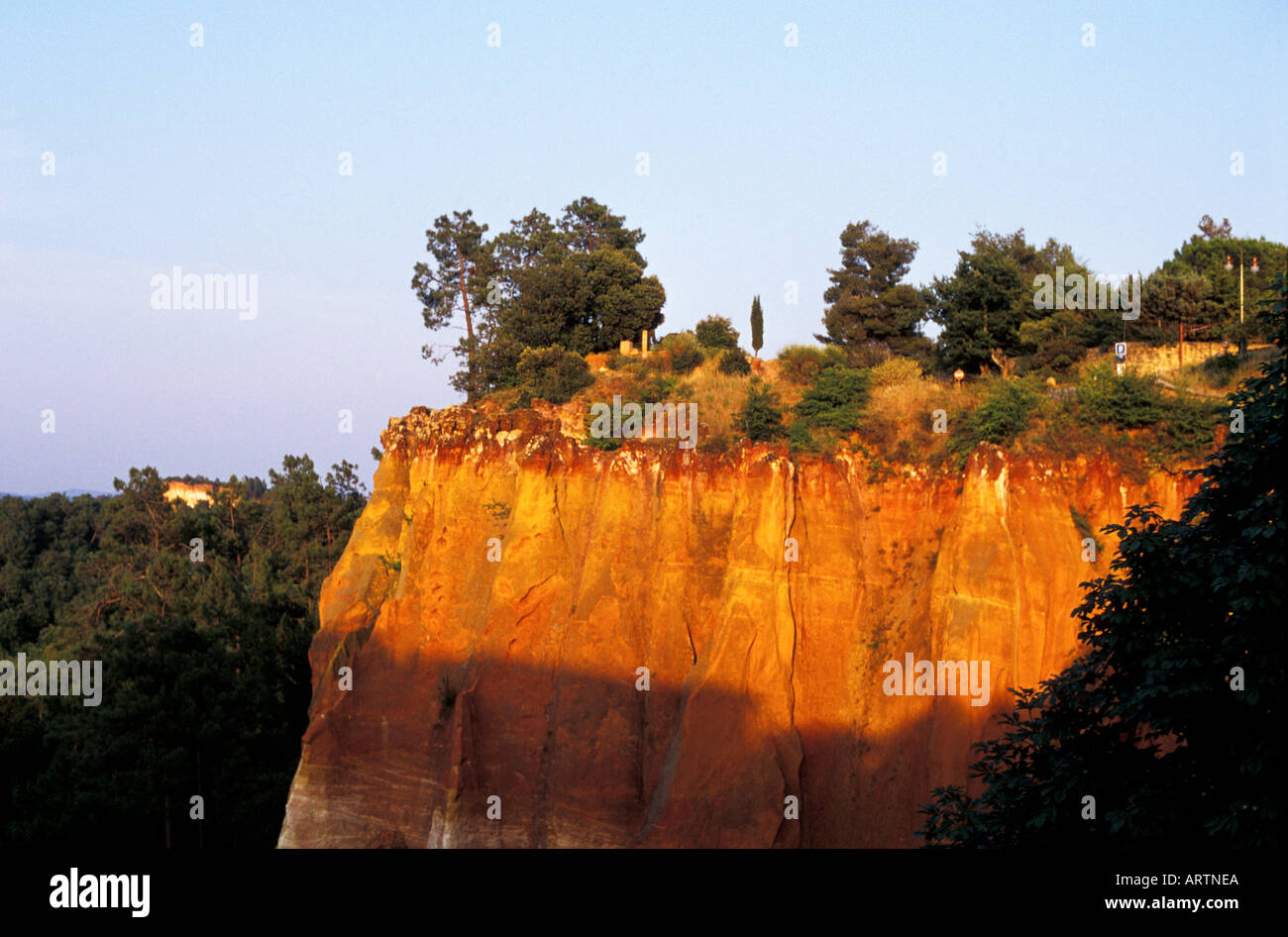 Ochre mines Rousillon Provence France Stock Photo - Alamy