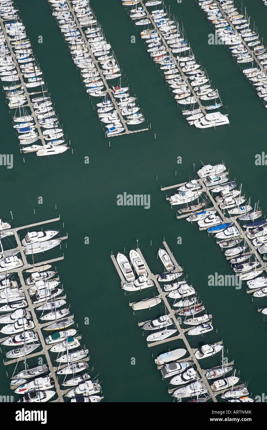 Westhaven Marina Auckland North Island New Zealand Aerial Stock Photo ...