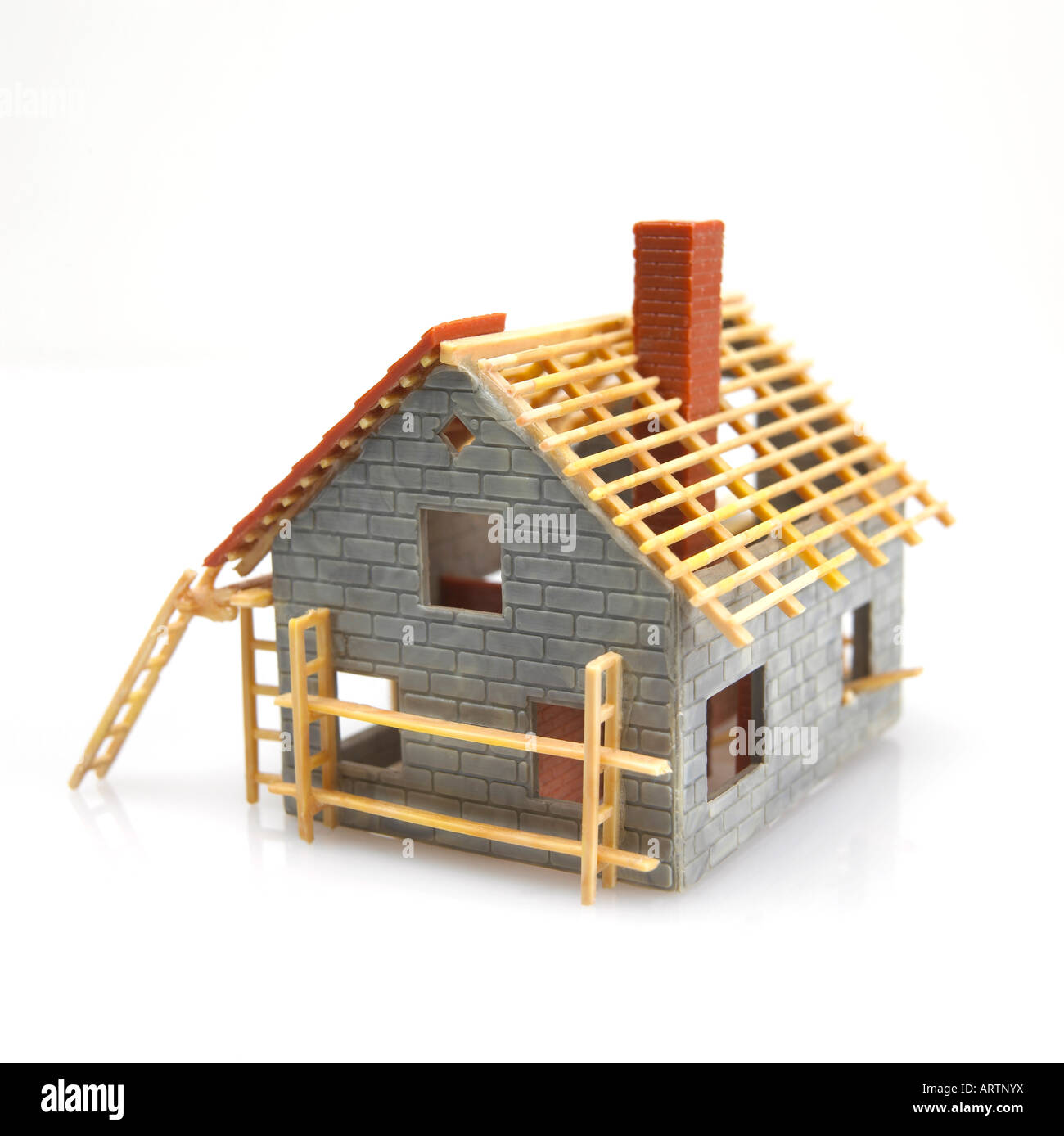 Model house under construction Stock Photo - Alamy