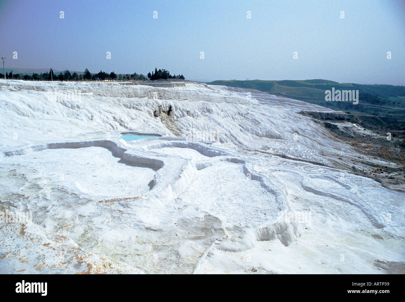 Thermal calcium pools Pamukkale Turkey Stock Photo - Alamy