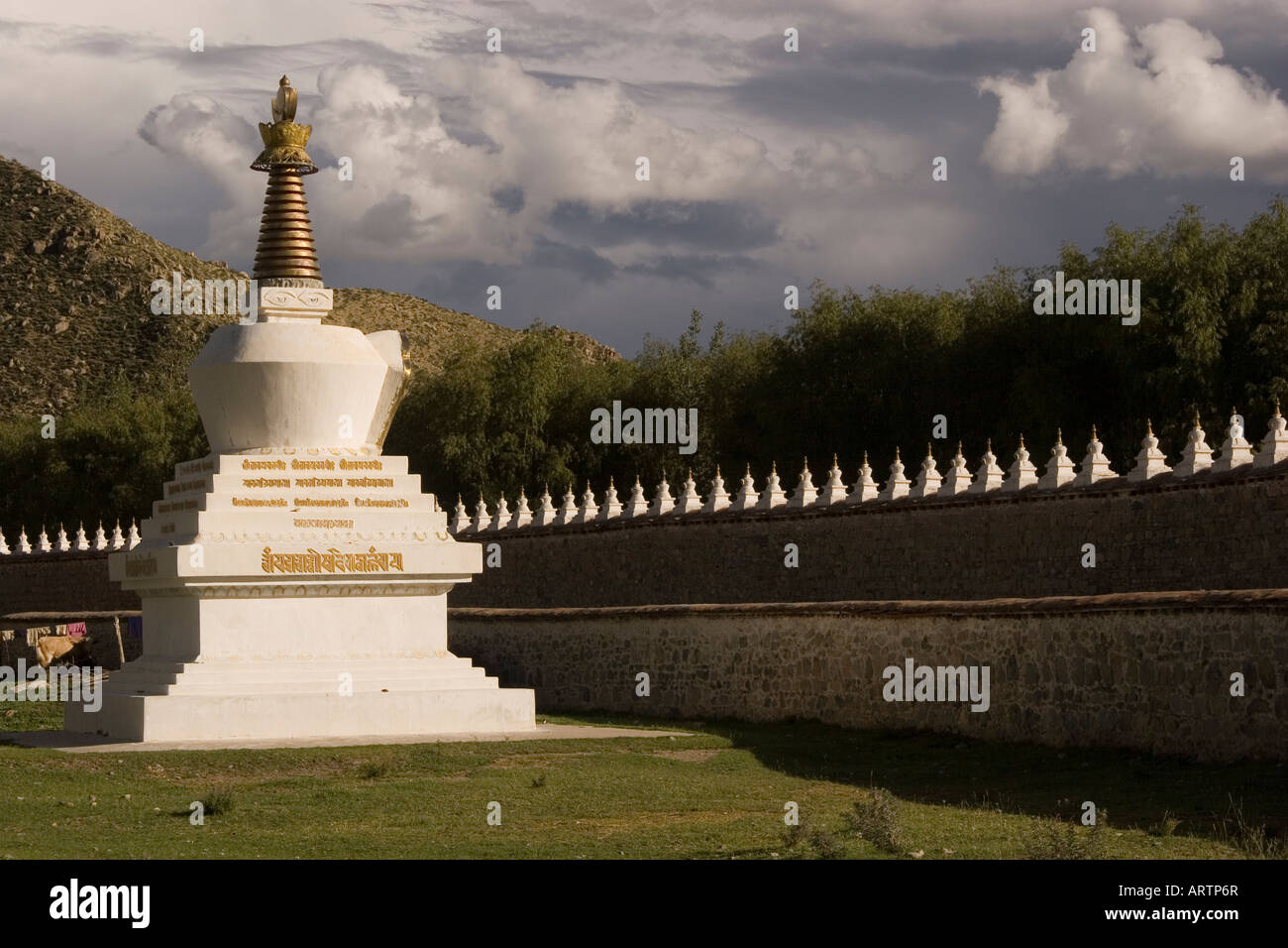 Stupas at Samye monastery, near Lhasa, Tibet Stock Photo - Alamy