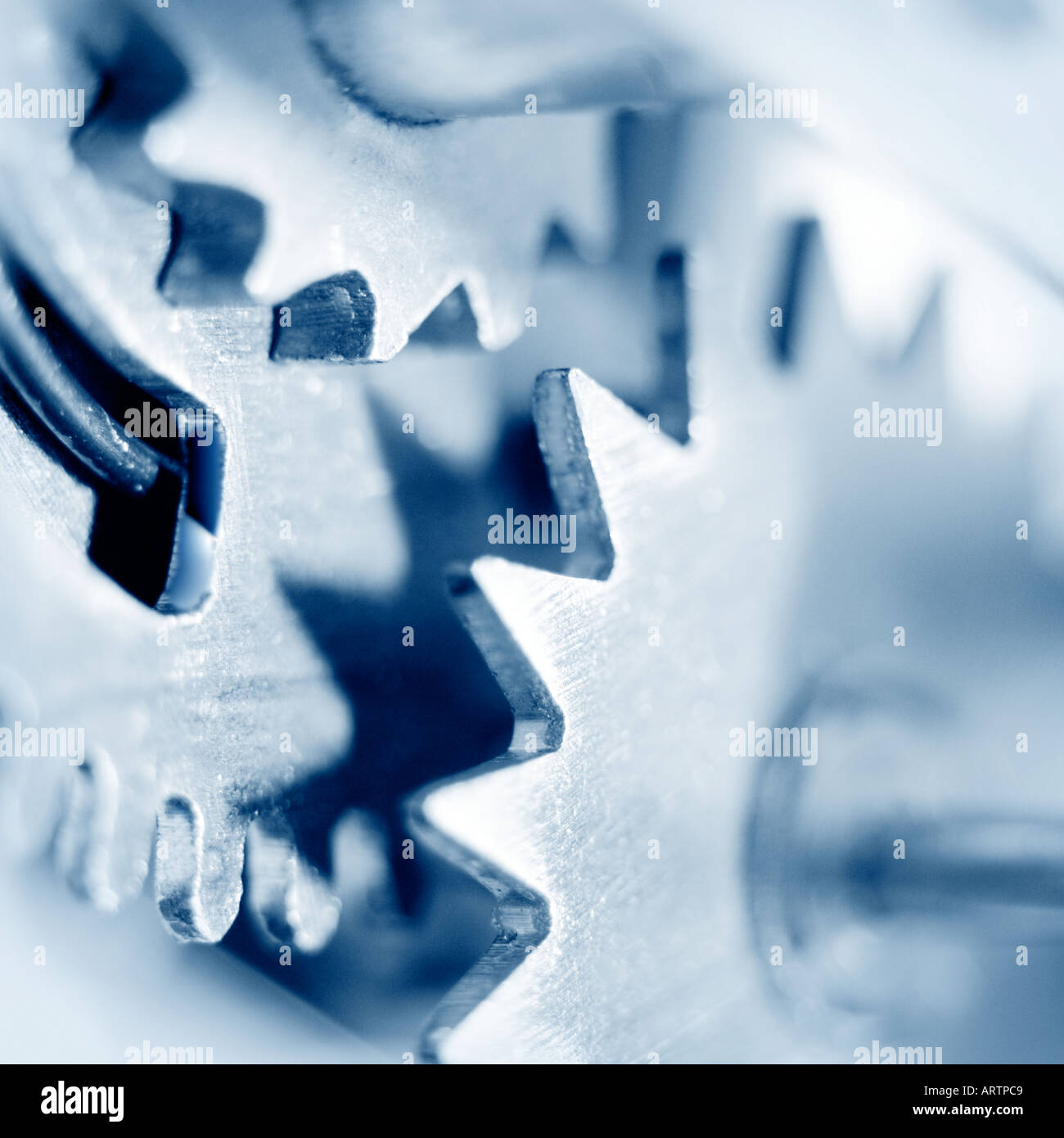 Clock Mechanism parts in close up Stock Photo - Alamy