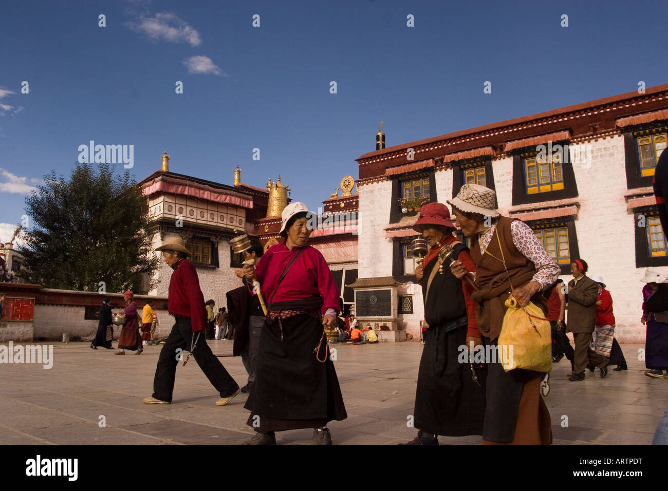 Tibetan asia asian travel tourism religion religious pilgrimage barkhor ...