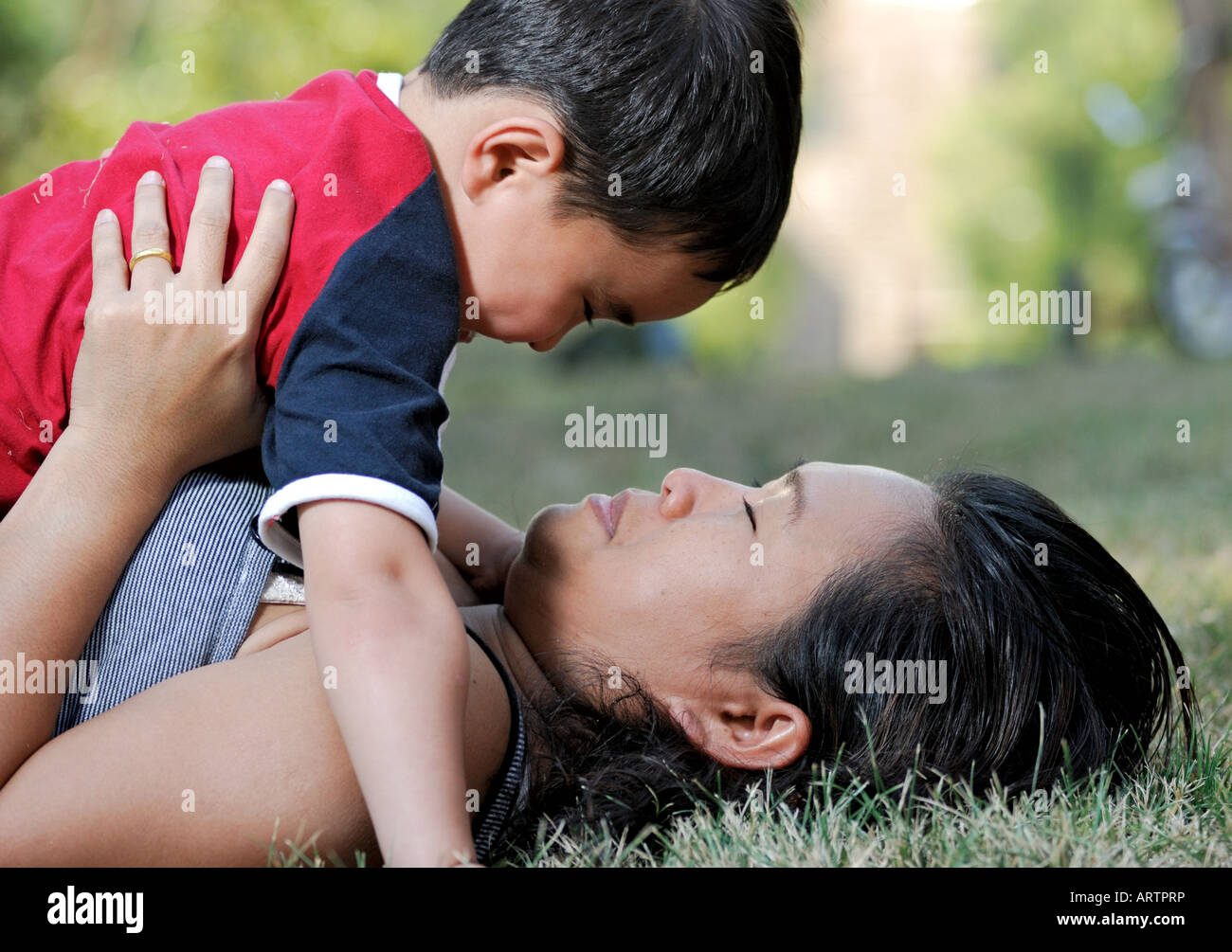 Mother and son Stock Photo - Alamy
