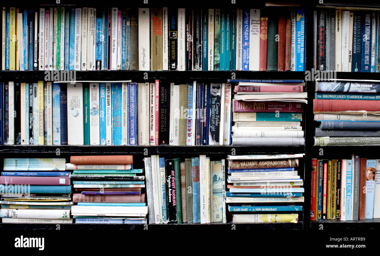 Used books on display at second hand book shop Stock Photo - Alamy