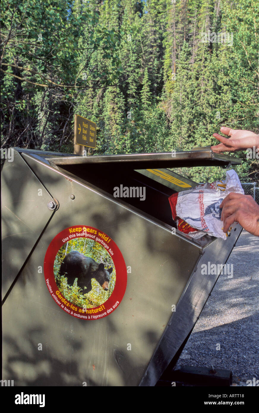 Bear proof garbage hi-res stock photography and images - Alamy