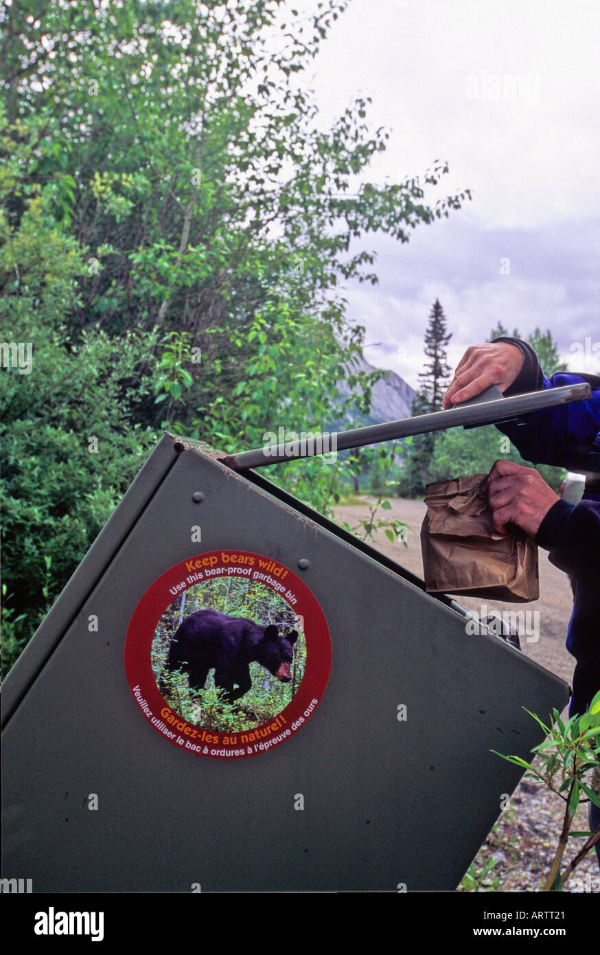 Bear Proof Garbage Container 4 Stock Photo - Alamy