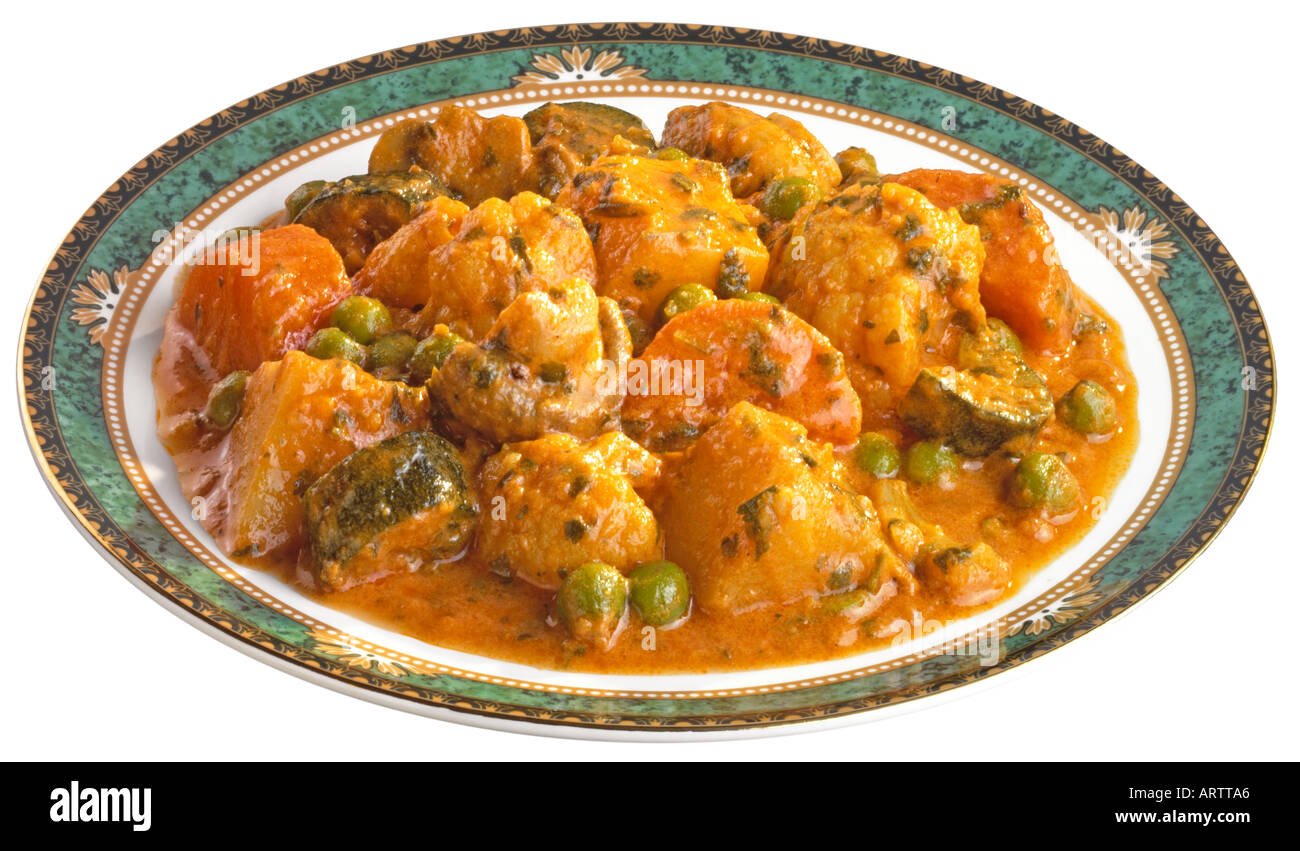VEGETABLE CURRY CUT OUT Stock Photo - Alamy