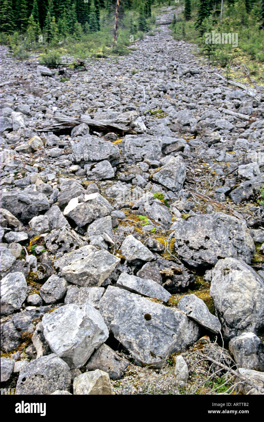 Rock Slide 2 Stock Photo - Alamy