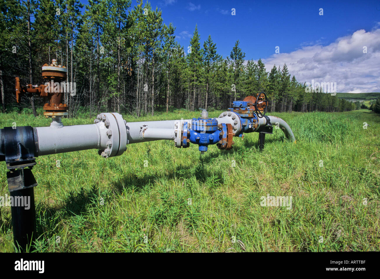 Sweet Gas Pipeline control valves Stock Photo - Alamy