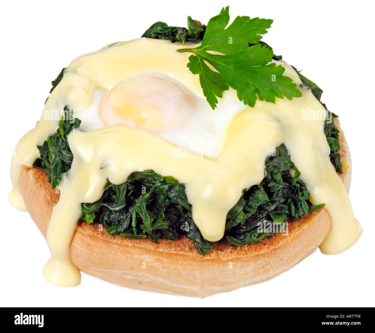 EGG FLORENTINE MUFFIN CUT OUT Stock Photo - Alamy