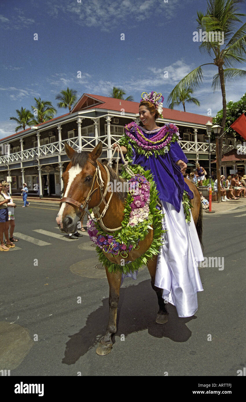 Kamehameha day parade hi-res stock photography and images - Alamy