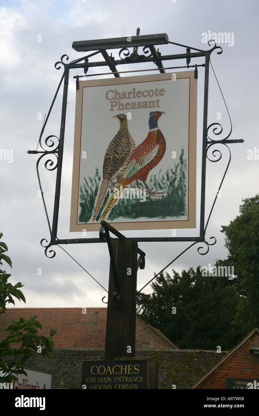 PHEASANT PUB sign Stock Photo - Alamy