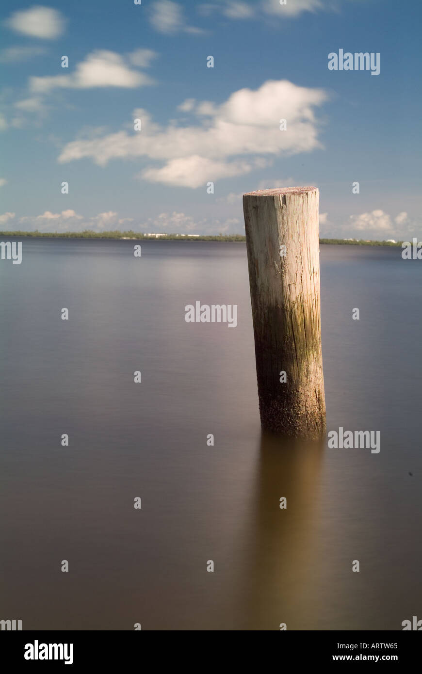 post in water Intracoastal Waterway Jensen Beach Martin County Florida ...