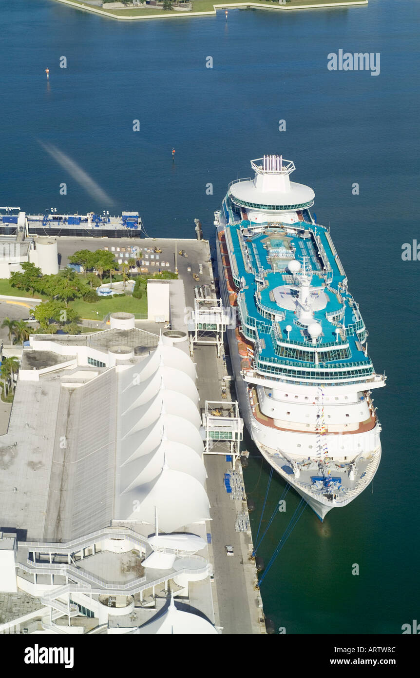 Cruise Ship at Port Of Miami Miami Florida Stock Photo - Alamy