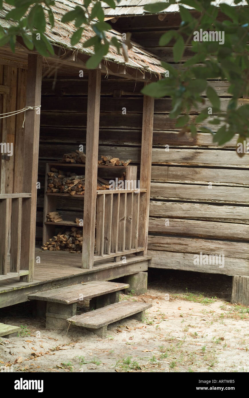 farmhouse back porch Florida cracker home Stock Photo - Alamy