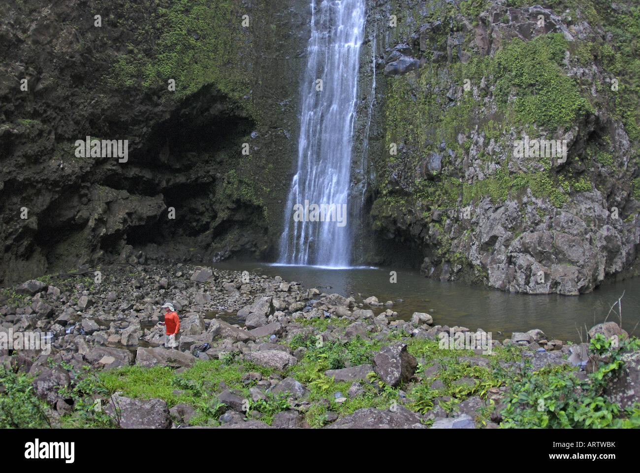 Halawa valley falls hi-res stock photography and images - Alamy