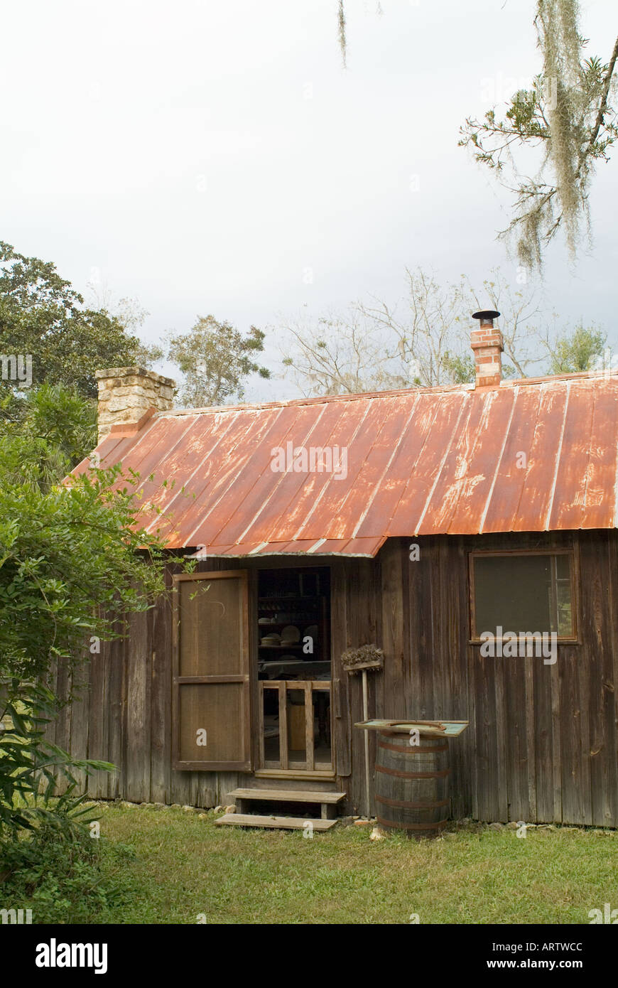 Dudley Farm Historic State Park Newberry Florida kitchen building Stock ...