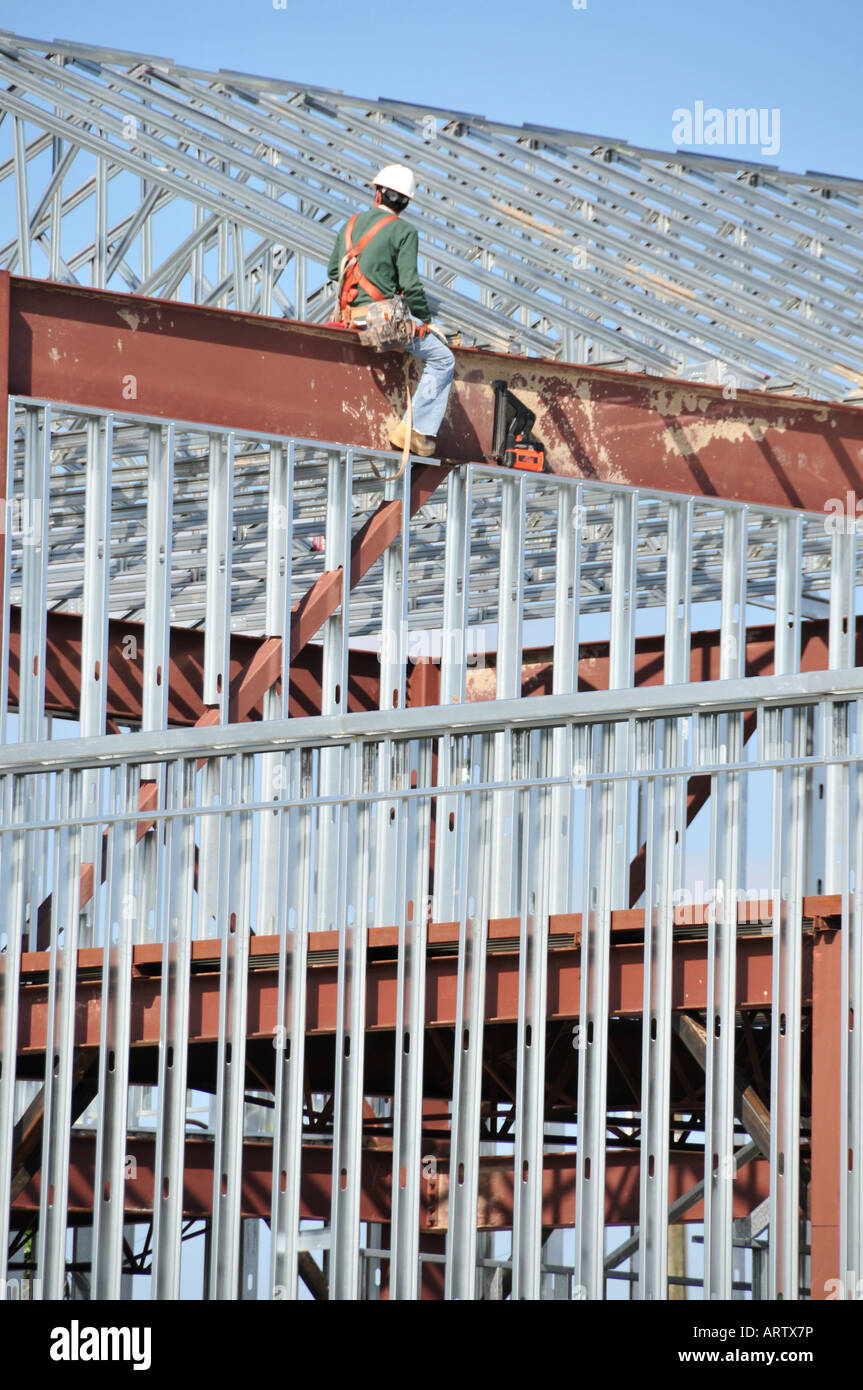 Hurricane proof all metal building under construction Naples Florida ...