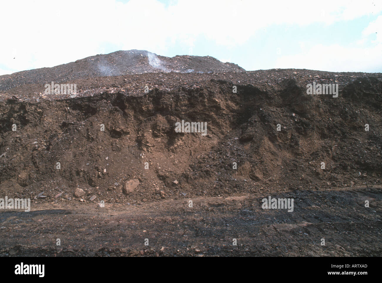 Pittsburgh Pennsylvania USA, Spoiled Environment Landscape "Oil Shale ...