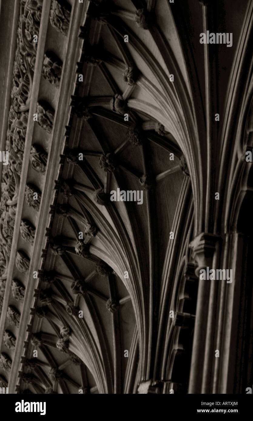 Baroque Gothic in an English church Stock Photo - Alamy