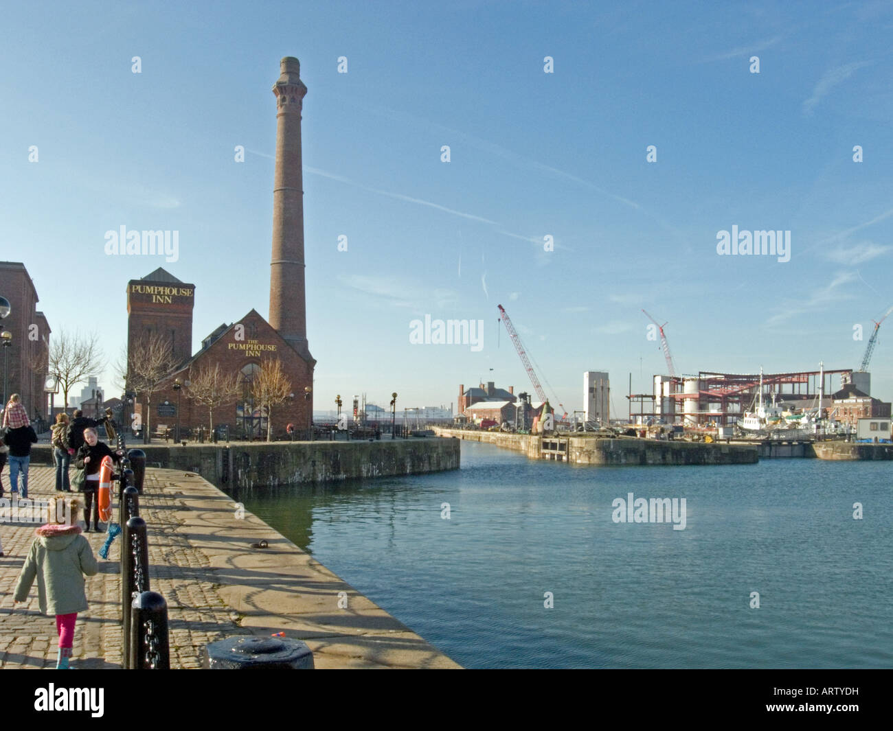 The Pumping House, Public House, Canning Dock, Liverpool Stock Photo ...