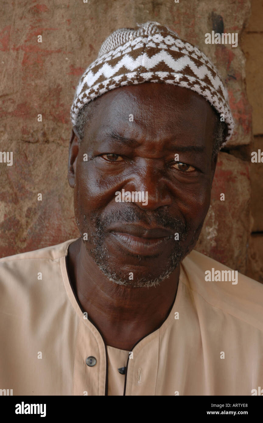 Old man. The Gambia West Africa Stock Photo - Alamy