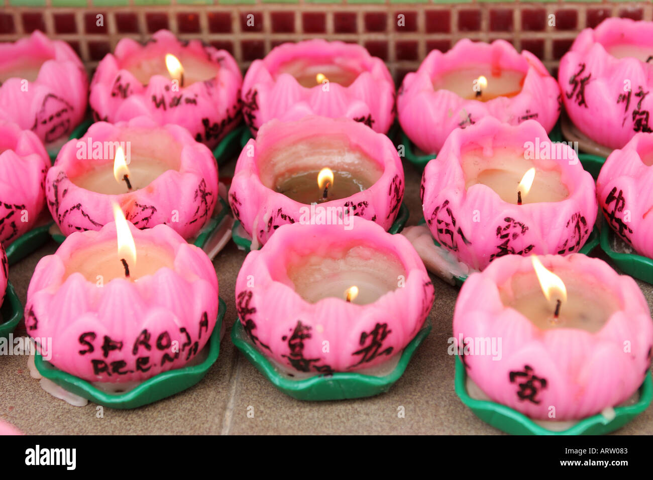 Candles Kek Lok Si Temple Penang Malaysia Stock Photo - Alamy