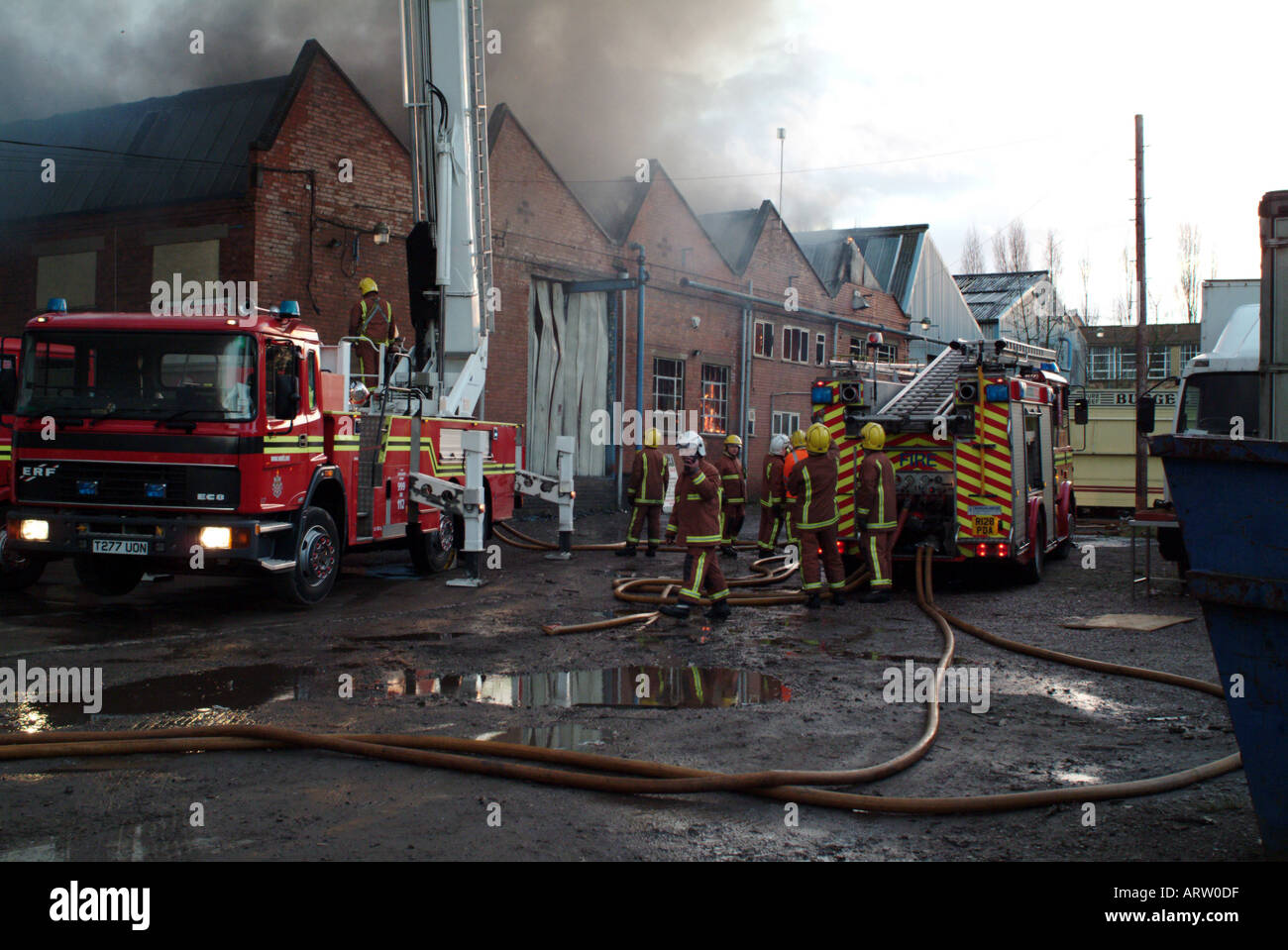 Warehouse fire 05 Stock Photo - Alamy