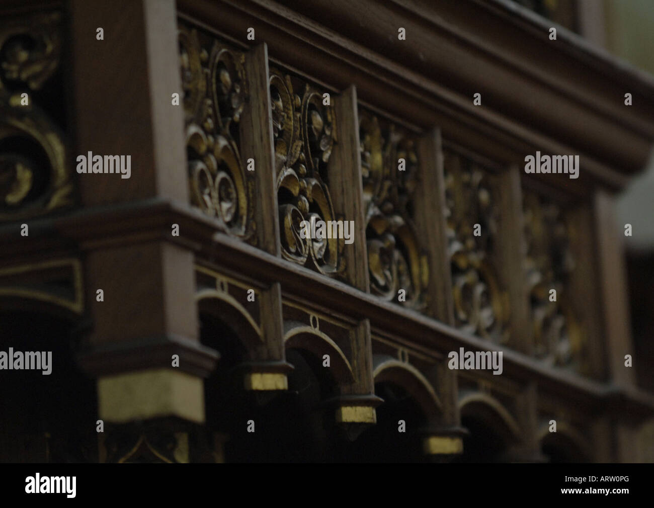 Baroque Gothic in an English church Stock Photo - Alamy