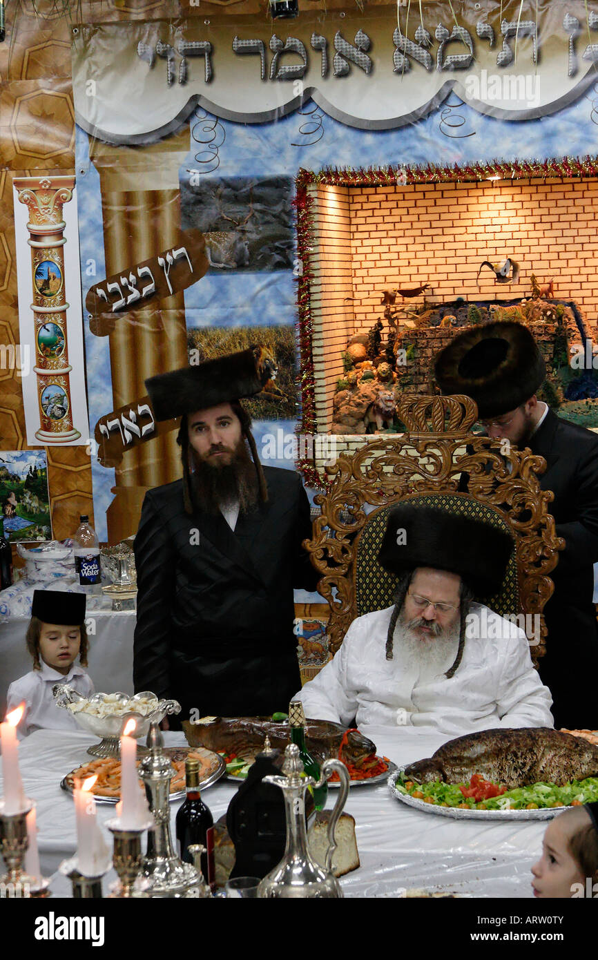 A Tish with the Rebbe a gathering of the Hasidim with their Rebbe Stock ...