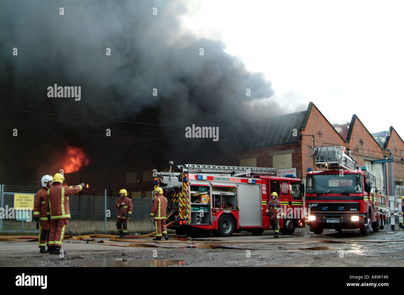Warehouse fire 14 Stock Photo - Alamy