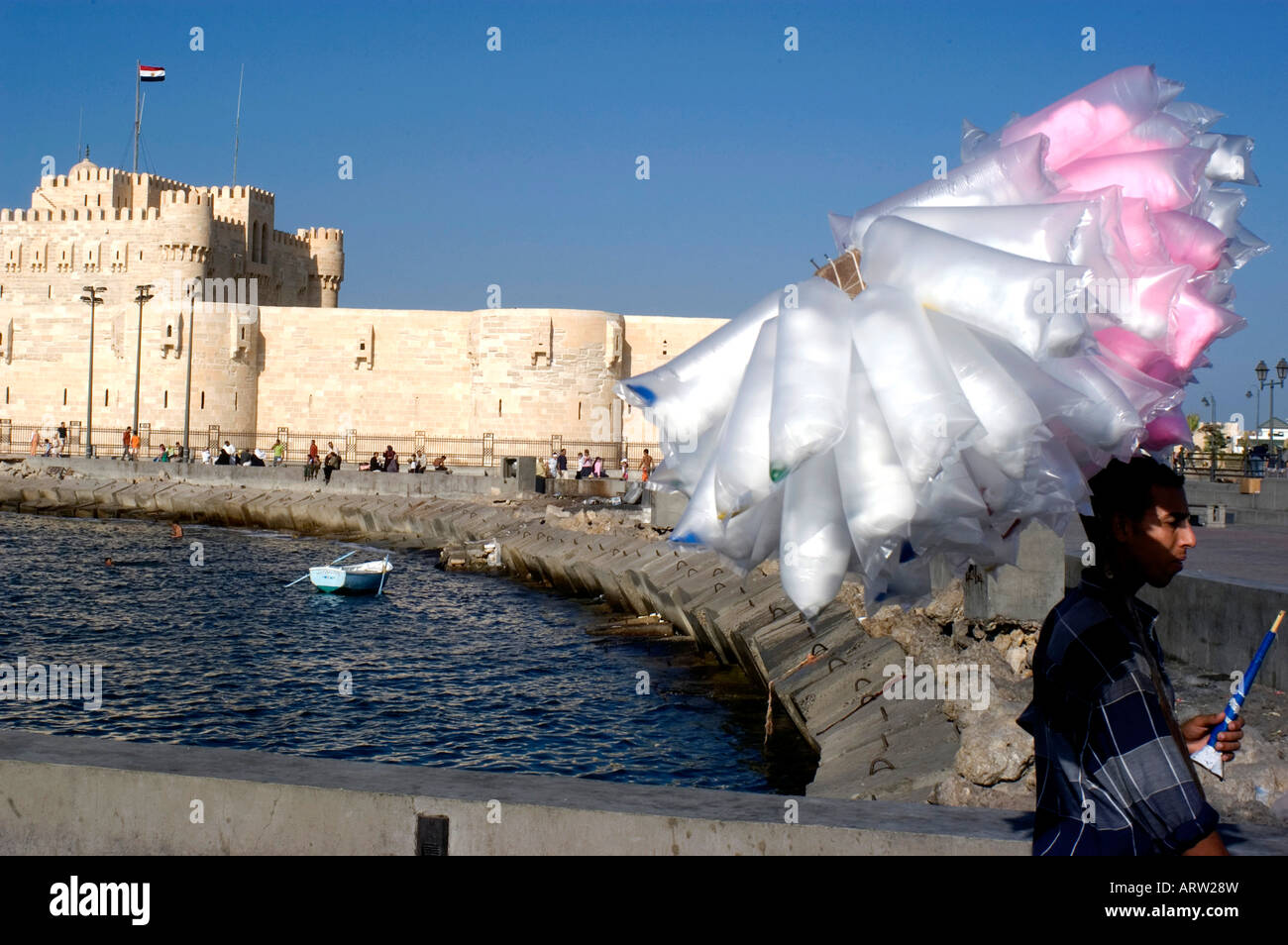 Man selling cotton candy in hi-res stock photography and images - Alamy