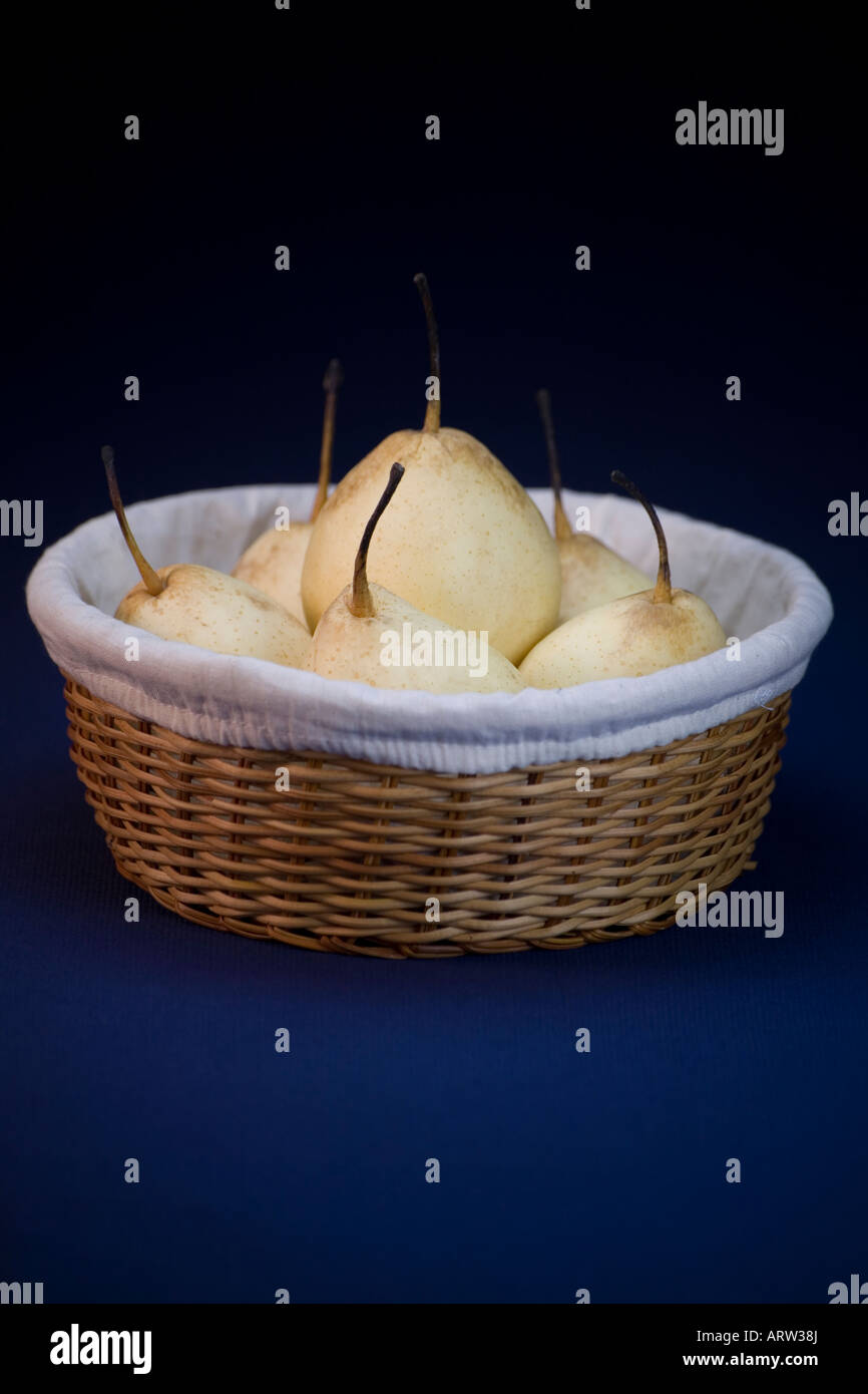 Pears round basket hi-res stock photography and images - Alamy