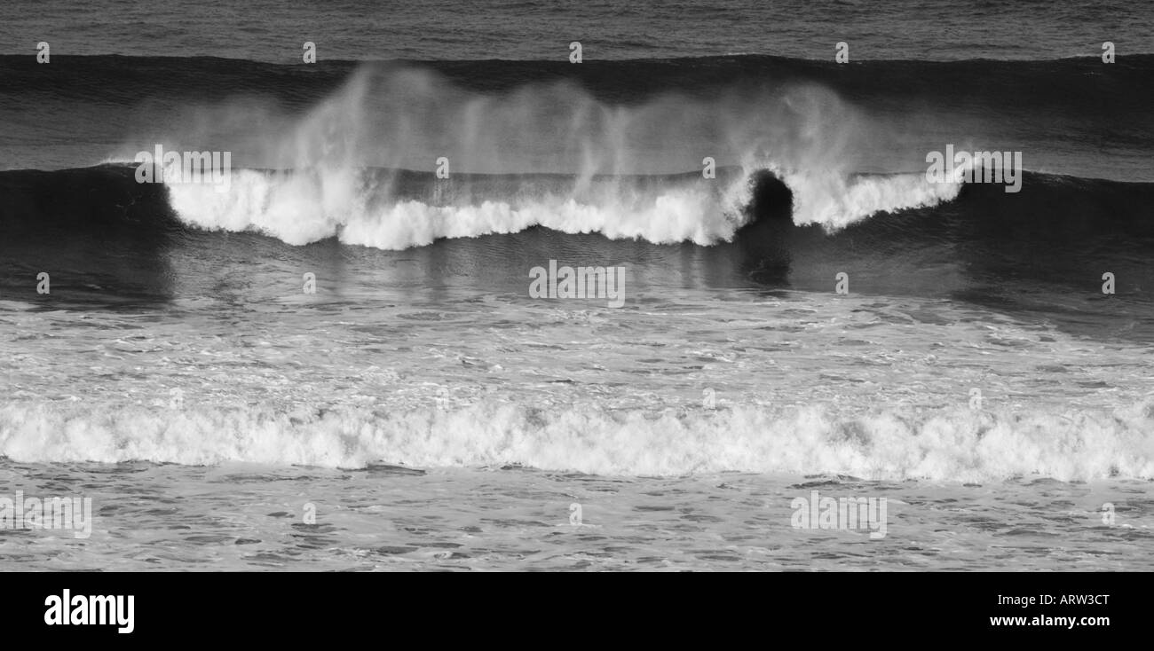 Wave in Woolacombe, North Devon, England, UK Stock Photo - Alamy