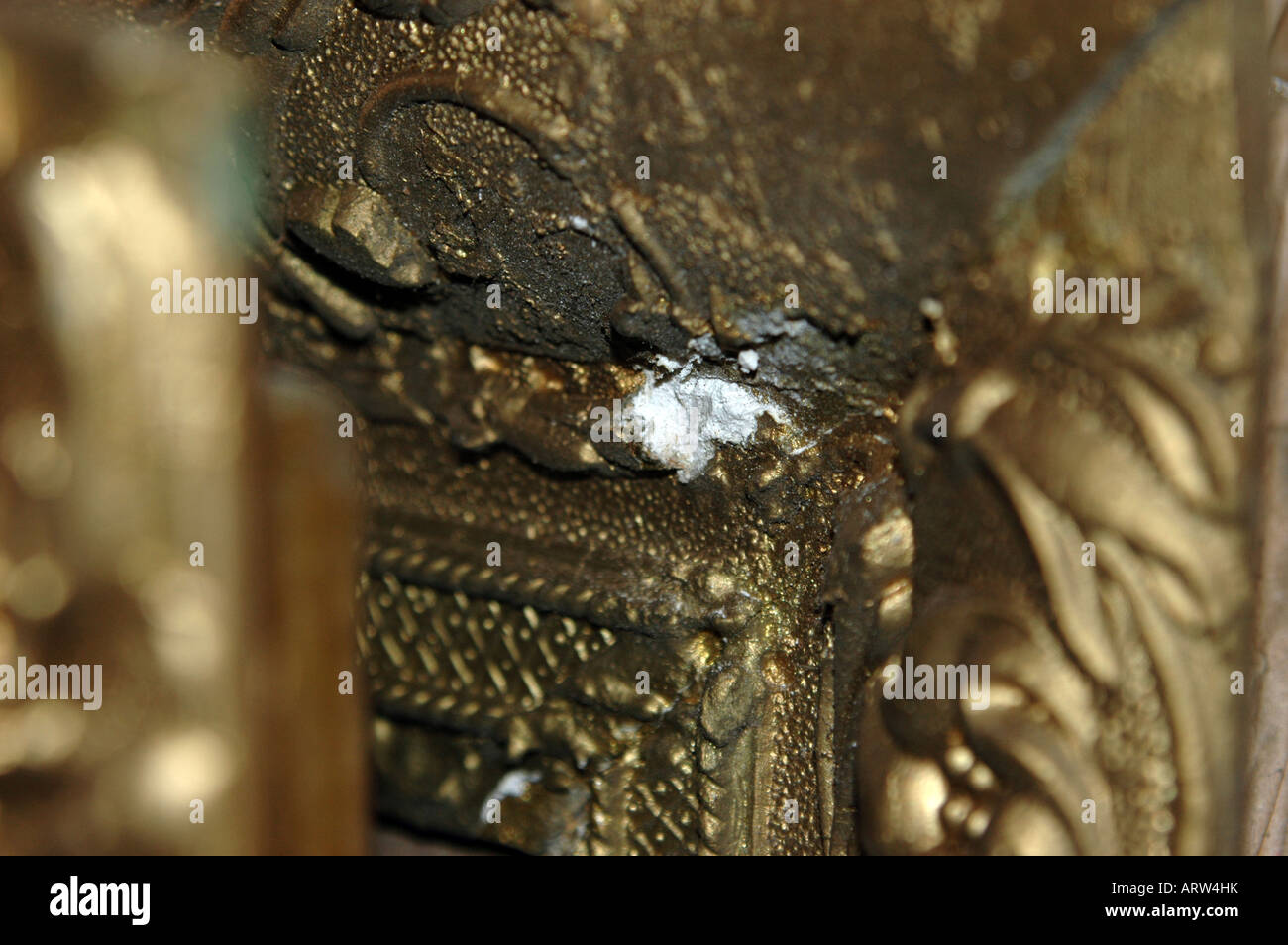 antique baroque frame damaged on international house moving Stock Photo ...