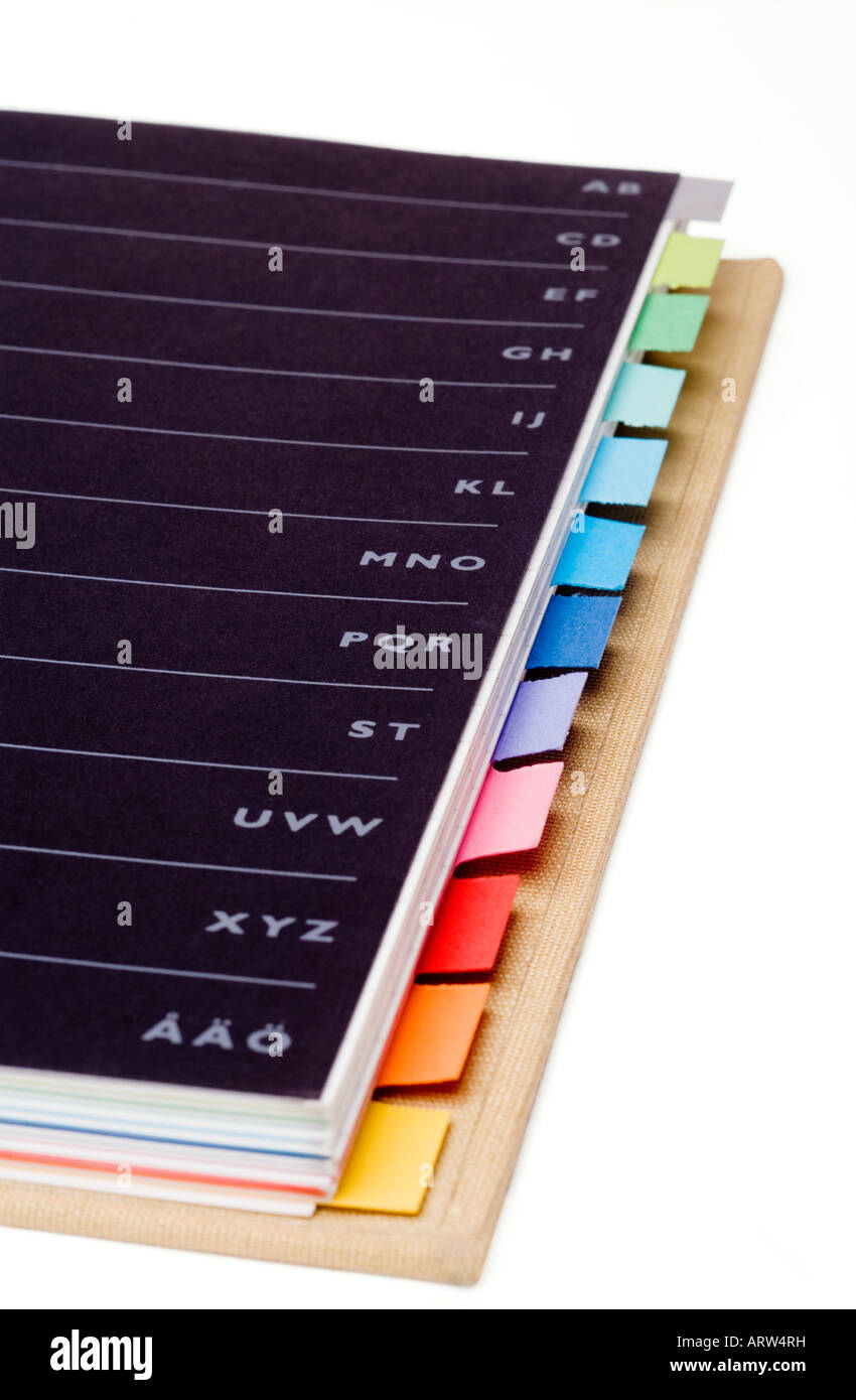 Adress list hi-res stock photography and images - Alamy