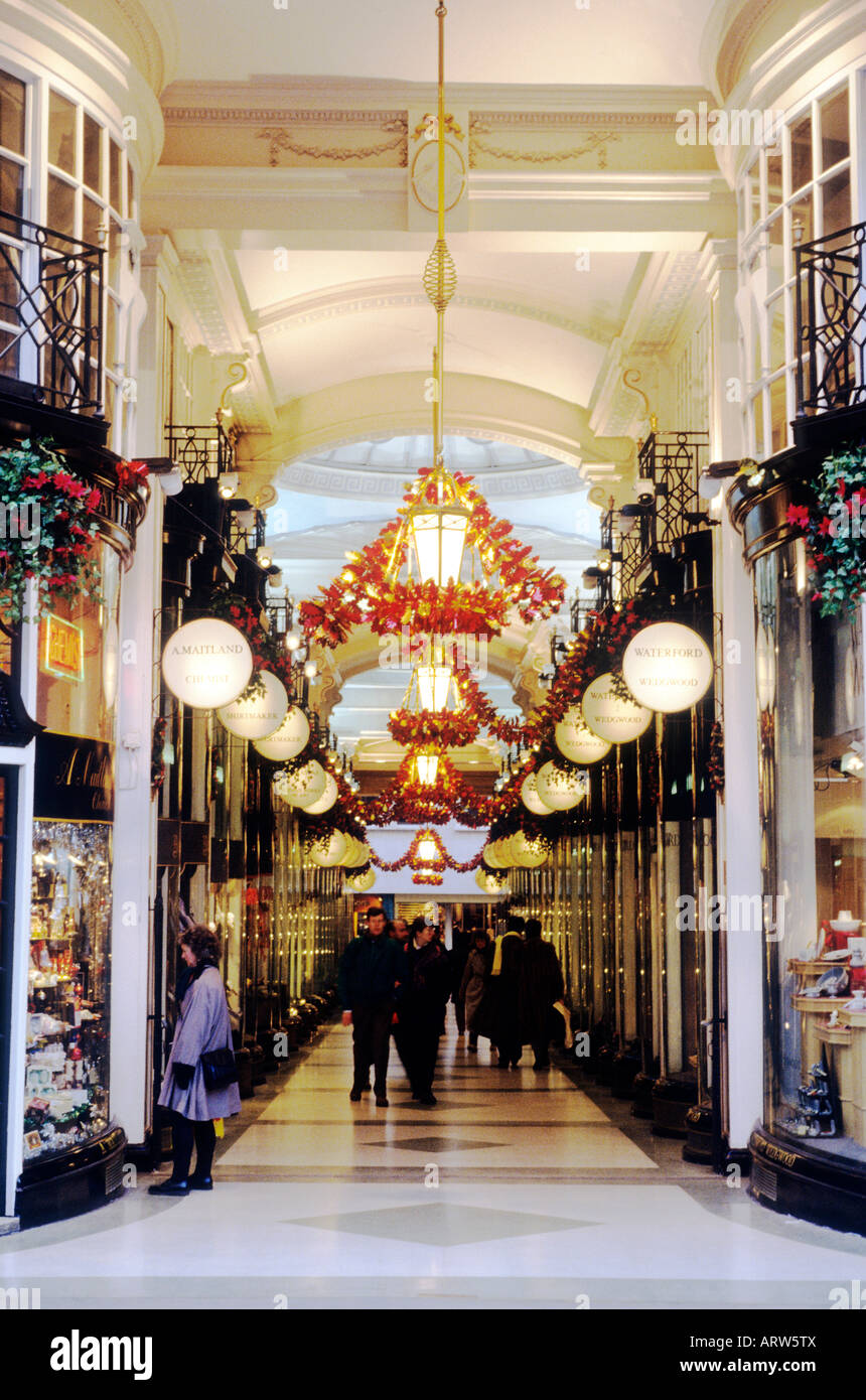 Princes Arcade Piccadilly London Christmas winter shops shopping ...