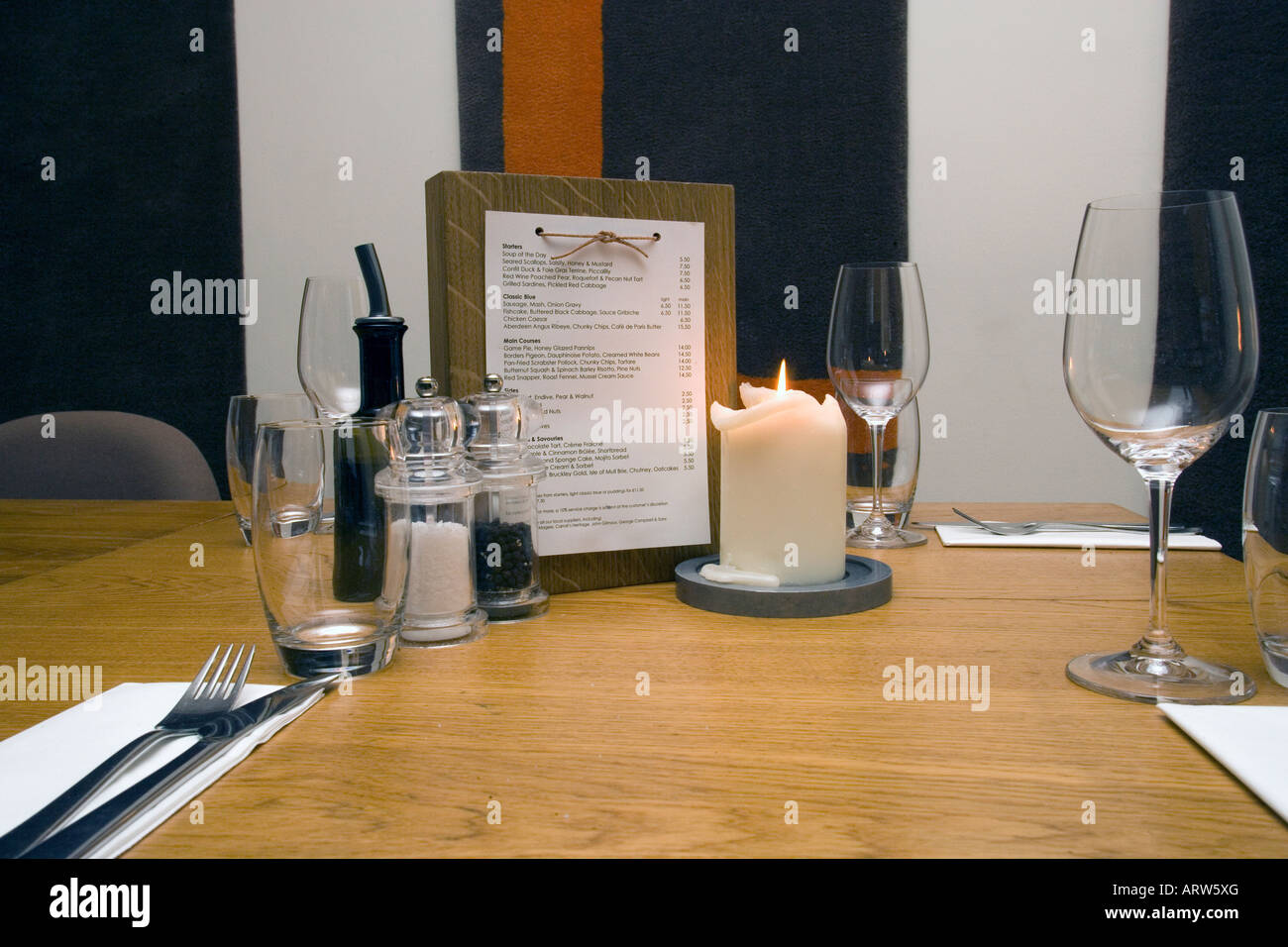 Scotland cafe menu hi-res stock photography and images - Alamy