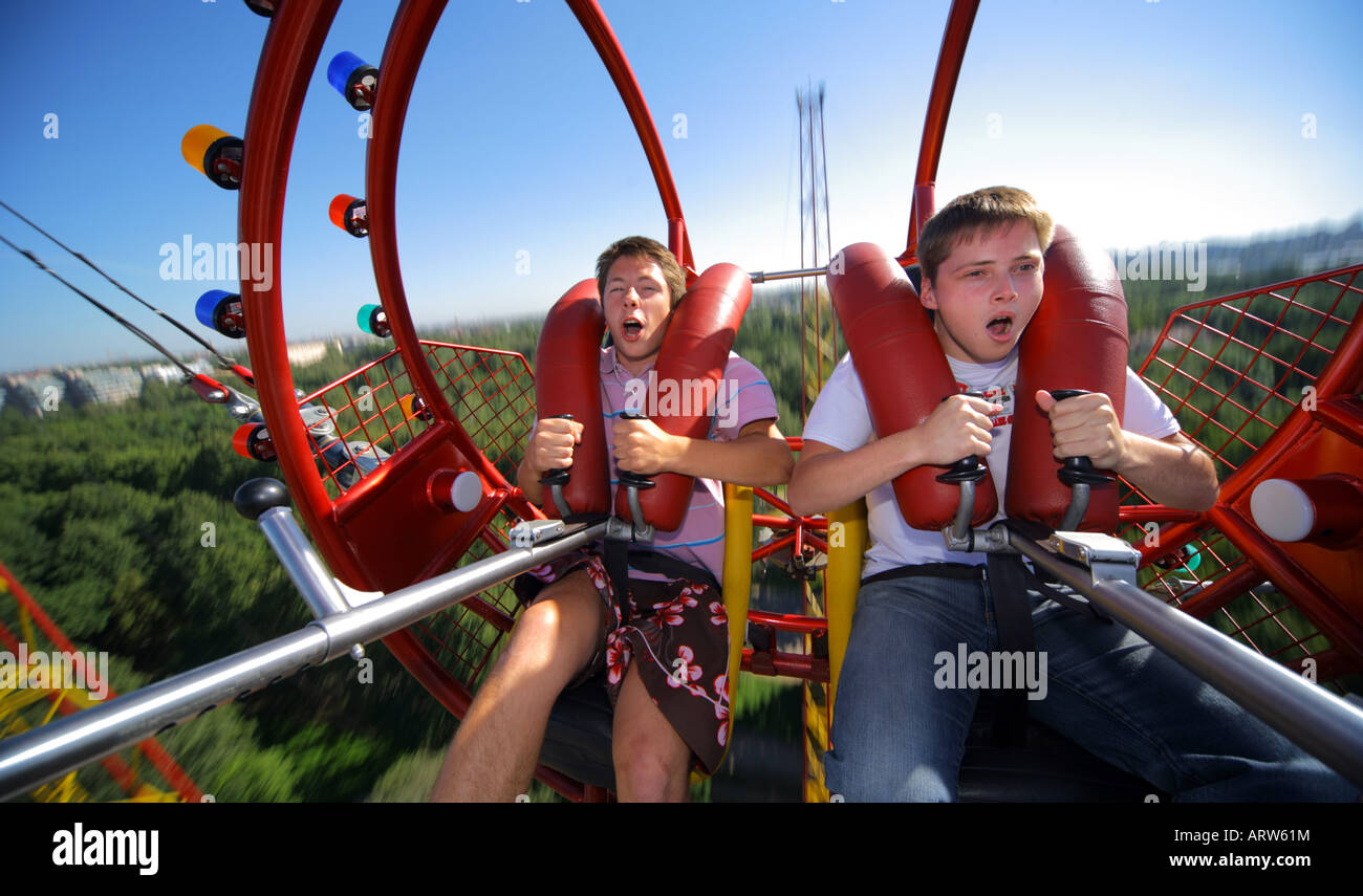 Carousel catapult at Divo ostrov russia Stock Photo - Alamy