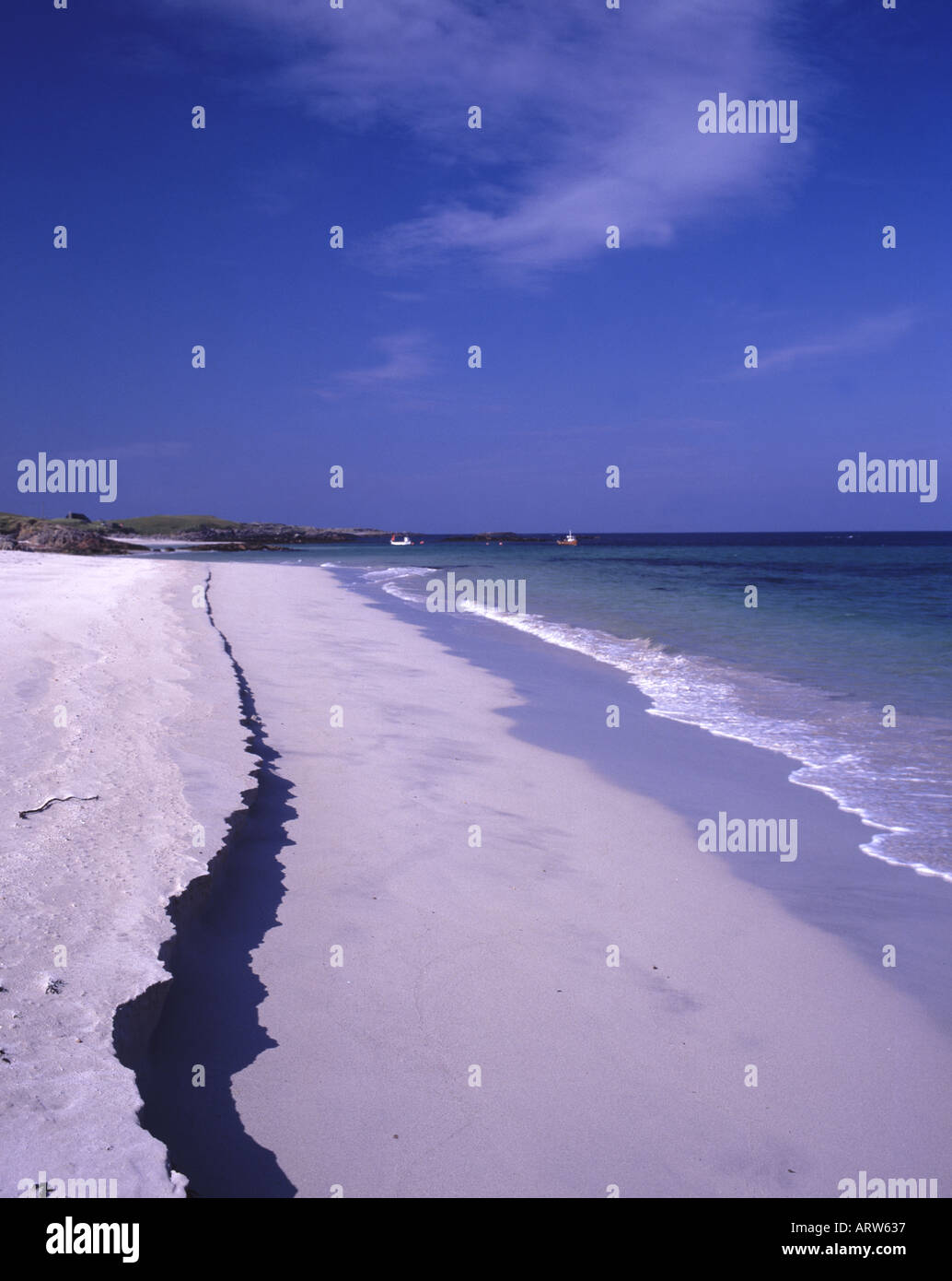 UK Scotland Island of Tiree Beach at Gunna Sound Stock Photo - Alamy